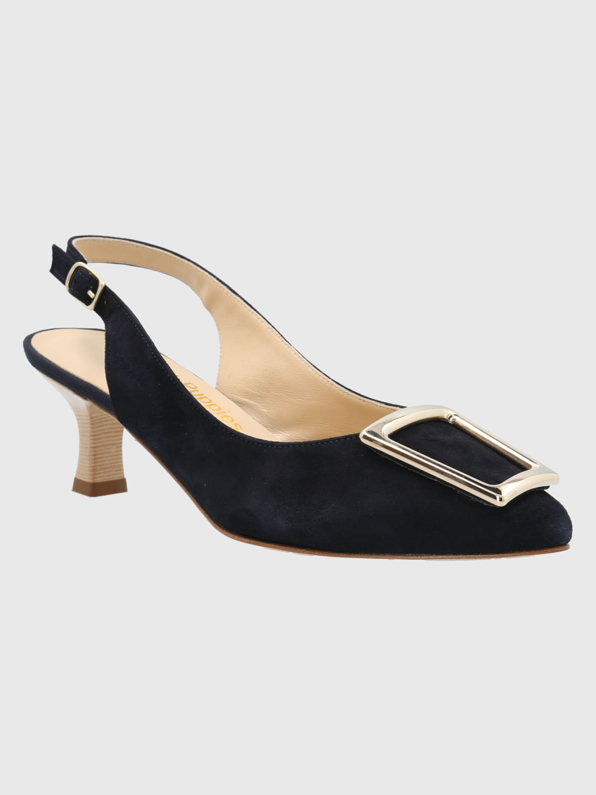Hush Puppies Zapato Brunate Cuero Mujer Rossella Azul Oscuro